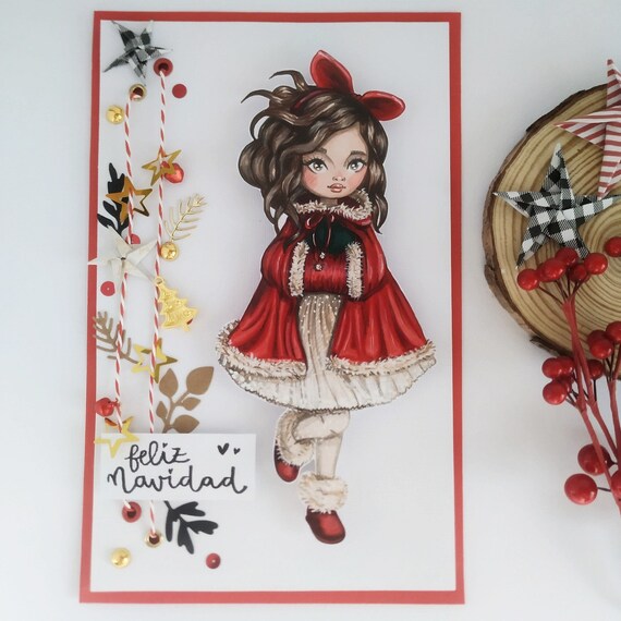 Pack Digital Stamps of Julia Winter in Normal and Noline. | Etsy