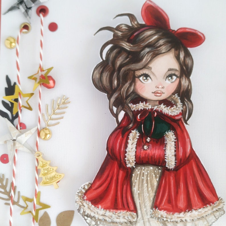 Pack Digital Stamps of Julia Winter in Normal and Noline. - Etsy