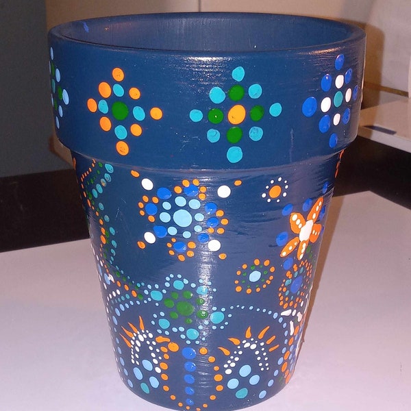 Dot Mandala Pot - Etsy