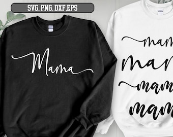 MAMA SVG, Mama Png, Mom SVG, Mama Cursive Svg, Mama Png, Mama Svg File ...