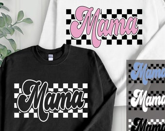 Checkered Mama Png, Mama Checkered Svg, Retro Checkered Mama, Mama Svg ...