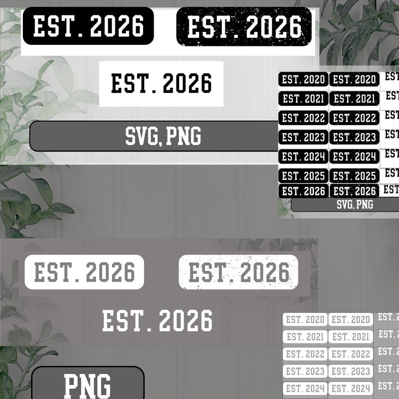 Established 2026 Svg - Etsy
