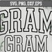 GRAM Varsity Arched SVG, Gram Png, Gram Svg, Gma Svg Png Dxf ...