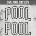 Pool Varsity Arched Outline SVG, Pool Svg Bundle, Beach Svg, Pool Svg ...