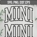 MINI Png, Mini Svg, Mini Svg Png, Mini Svg File, Mini Svg Varsity, Mini ...