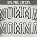 MOMMA Varsity Arched Outline SVG, Momma Png, Momma Svg, Momma Svg Png ...