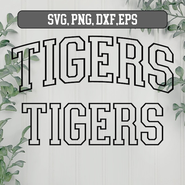 Tiger Cheer Svg - Etsy