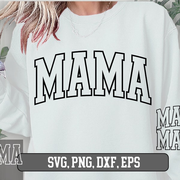Mama Outline Svg - Etsy