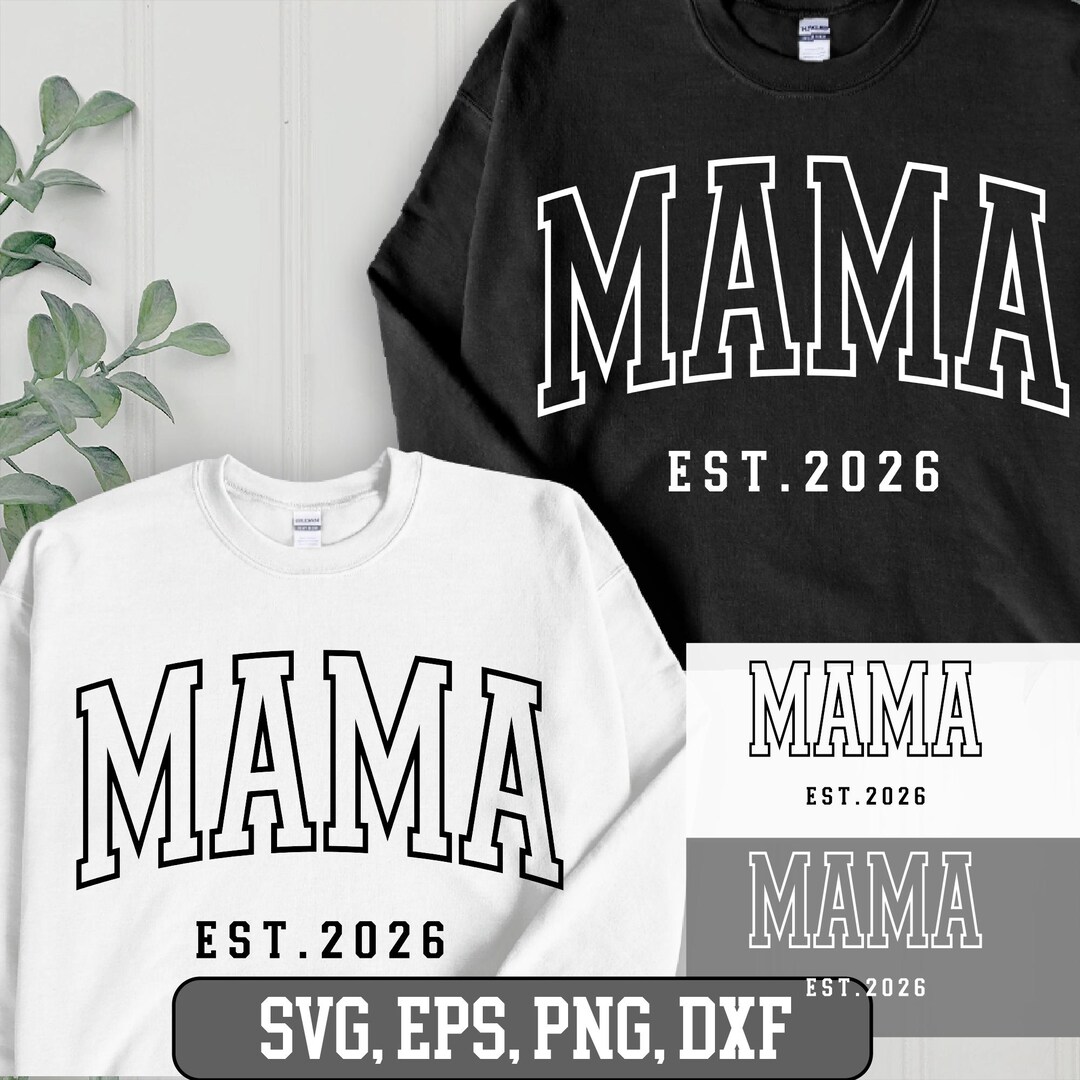 Mamá Est. 2026 Png, Mamá Est. 2026 Svg, Contorno universitario de Mamá ...