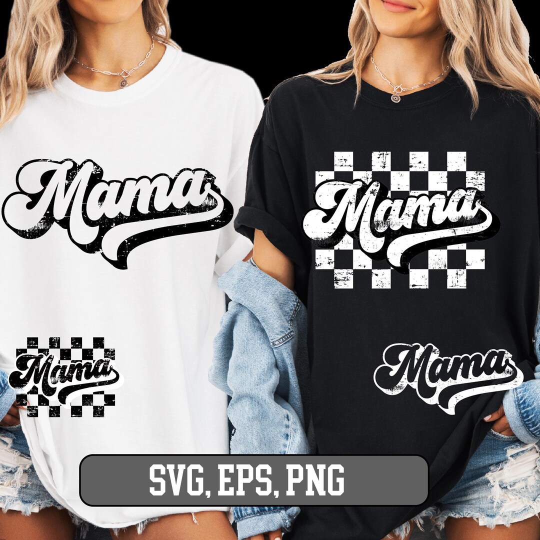 Checkered Mama Png, Mama Checkered Svg, Retro Checkered Mama, Mama ...