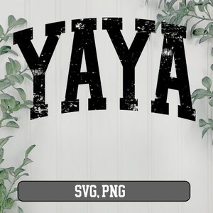 Yaya Png, Yaya Svg, Grandma Arched SVG, Grandma Png, Grandma Svg ...