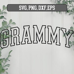 Grammy Arched SVG, Grammy Png, Grammy Svg, Grammy Svg Png Dxf, Grammy ...