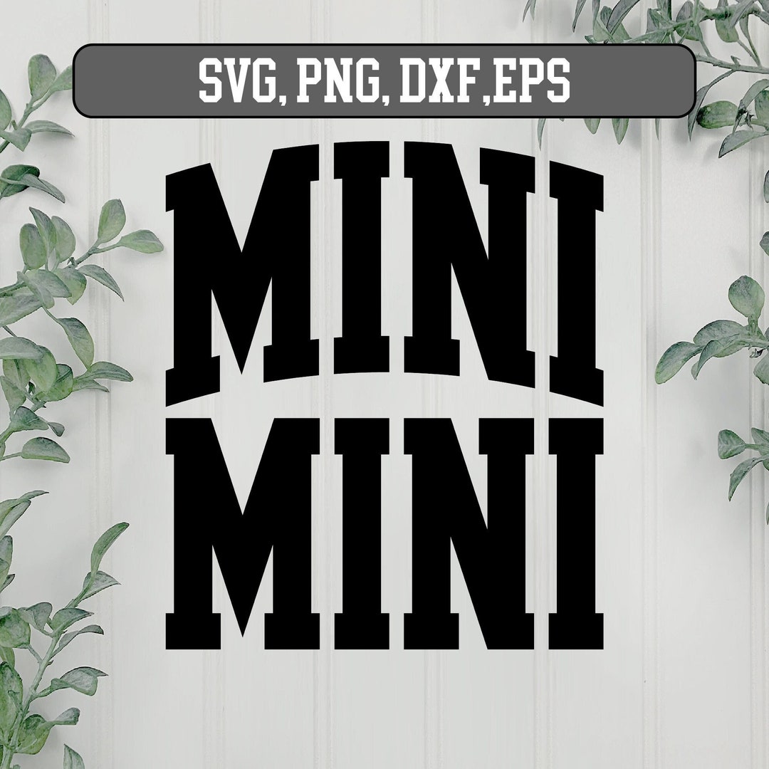 MINI Varsity Arched Solid SVG, MINI Png, Mini Svg, Mini Svg Png Dxf ...
