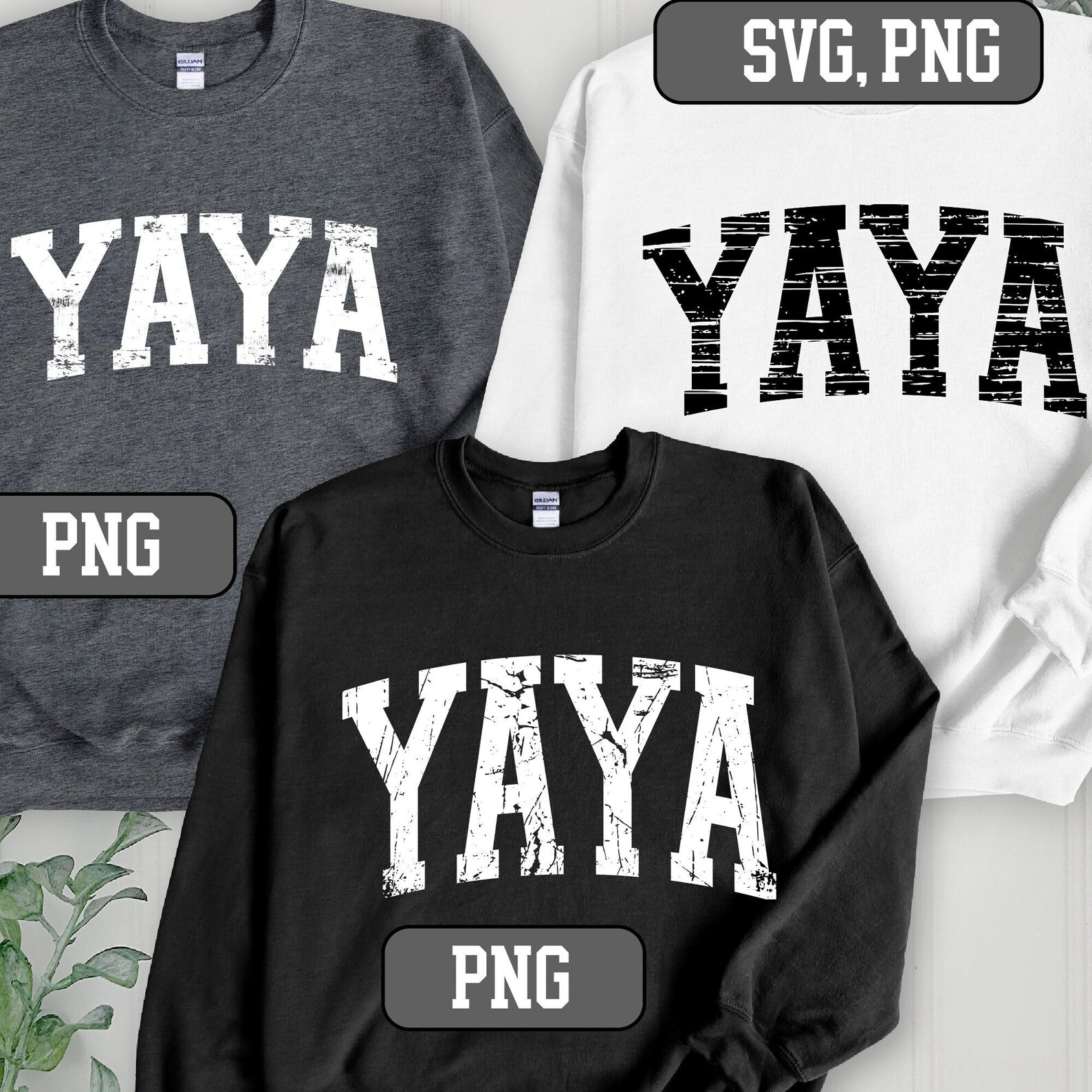 Yaya Png, Yaya Svg, Grandma Arched SVG, Grandma Png, Grandma Svg ...