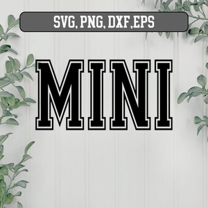 MINI Varsity Arched SVG, MINI Png, Mini Svg, Mini Svg Png Dxf, Mini Svg ...