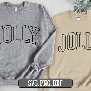 Jolly Svg, Jolly PNG, Merry Christmas Svg, Canva Cameo Silhouette ...