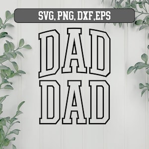 Dad Svg Bundle, DAD Varsity Bundle SVG, Dad Svg, Father Svg, Father's ...