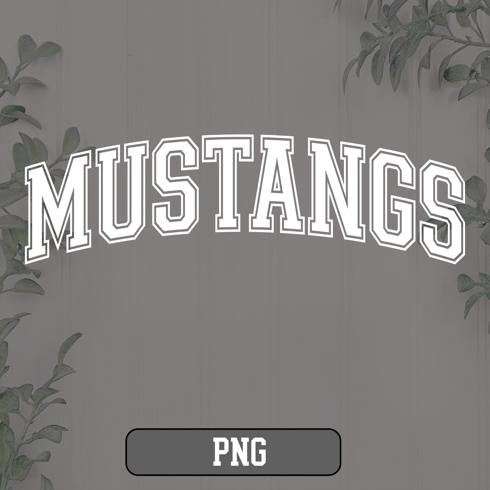 Mustangs SVG Png Eps Dxf, Mustangs Varsity Png, Mustangs Mascot Svg ...