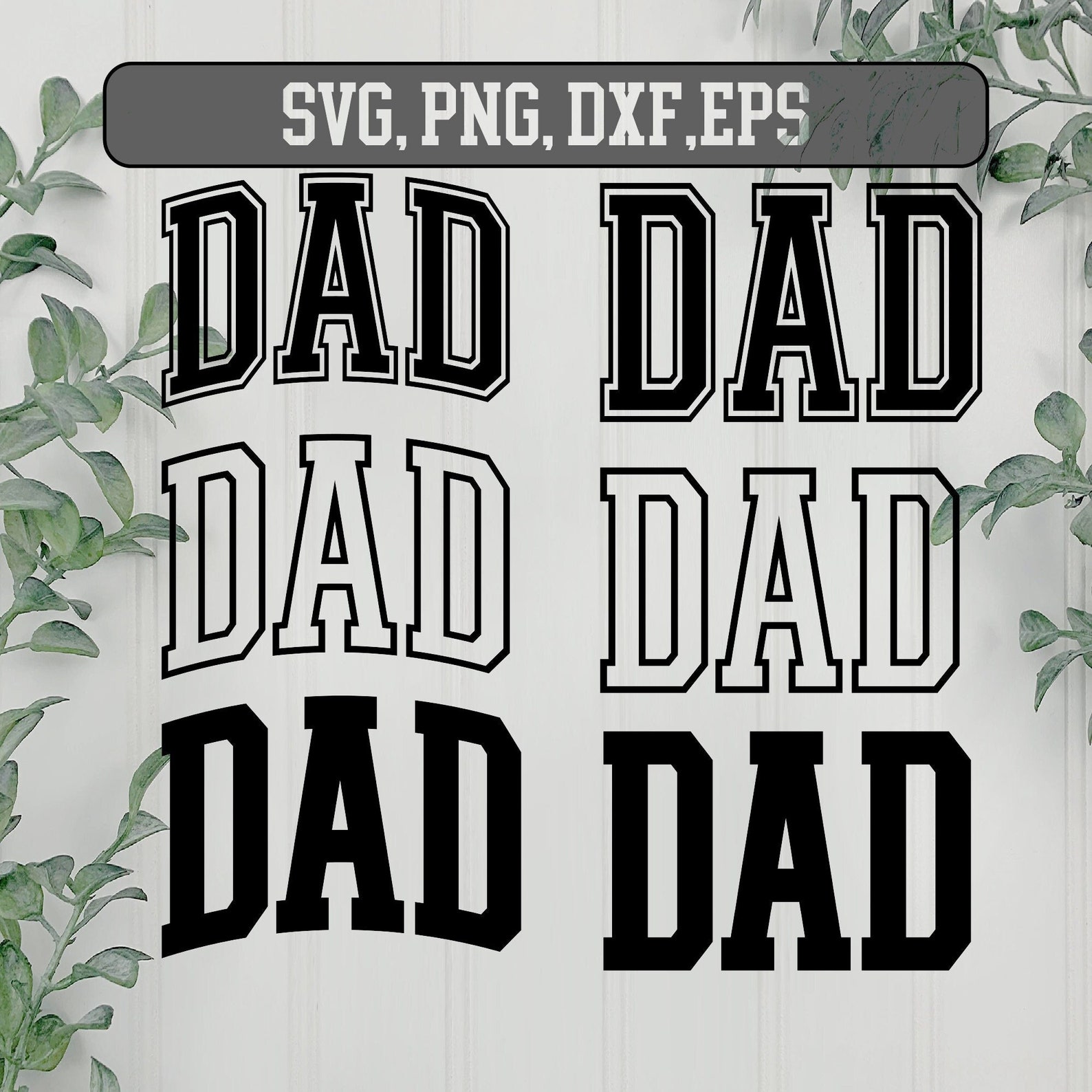 Dad Svg Bundle, DAD Varsity Bundle SVG, Dad Svg, Father Svg, Father's ...