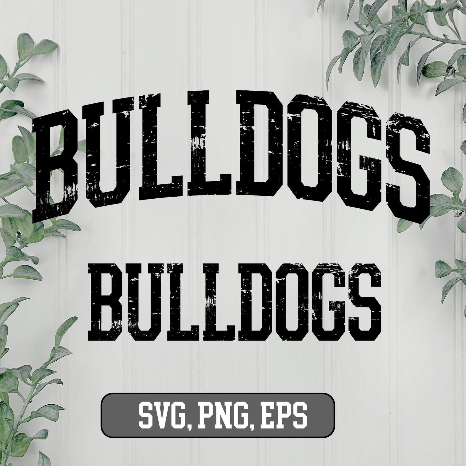 Bulldogs SVG PNG, Bulldogs Distressed Png, Bulldogs Mascot Svg ...