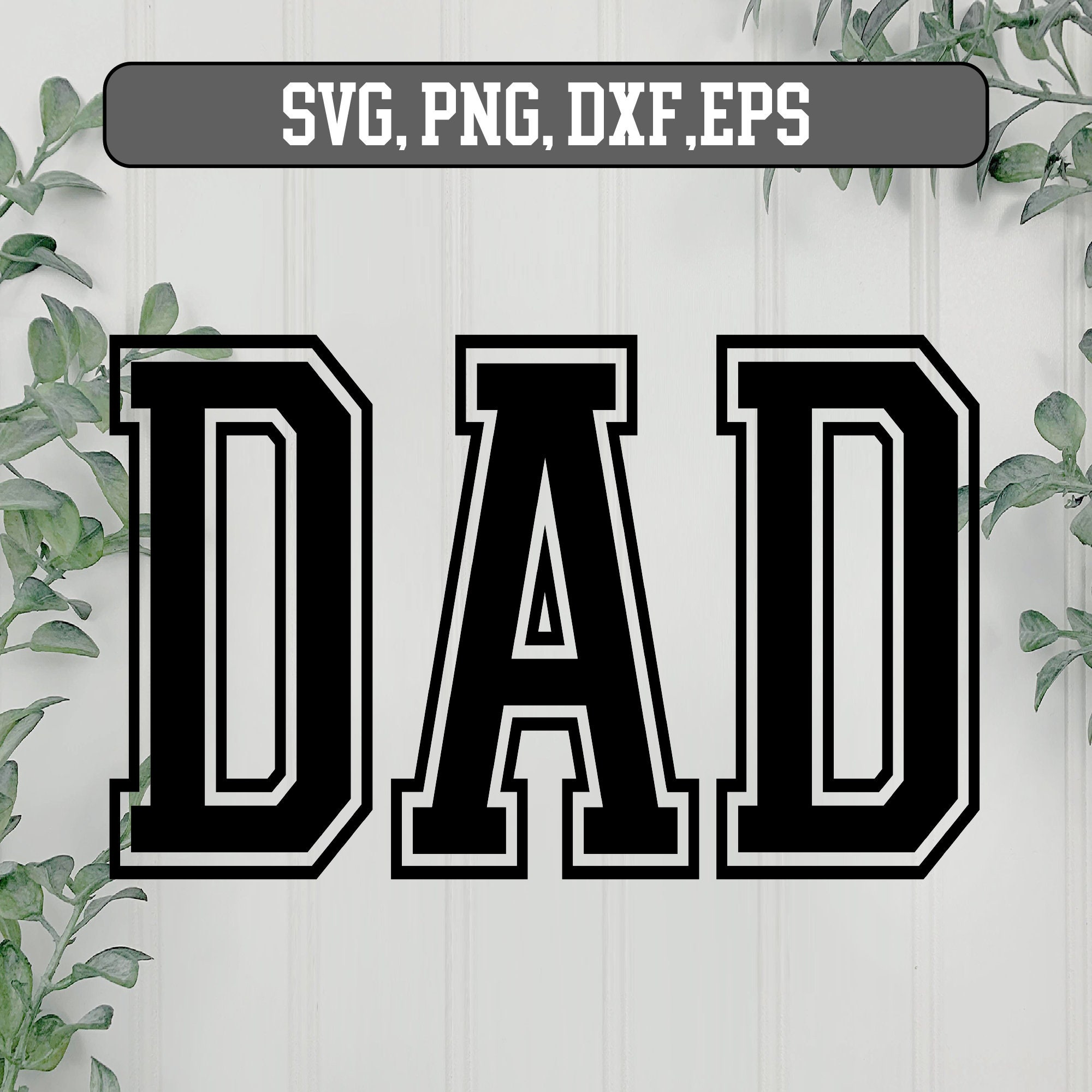 DAD Varsity SVG Father Svg Father's Day SVG Happy - Etsy Australia