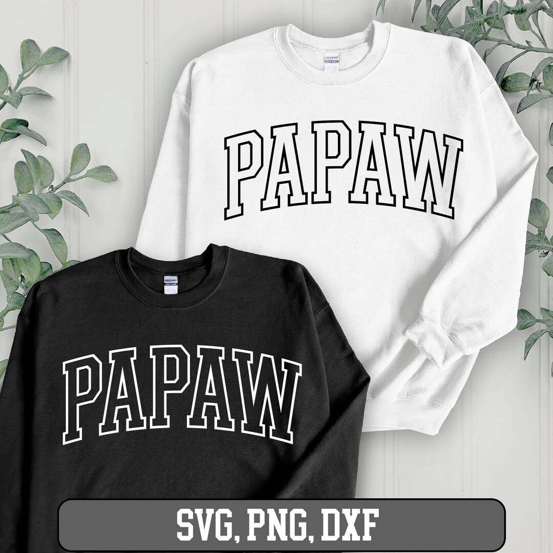 Papaw Varsity Outline SVG, Grandfather Svg, Papaw SVG, Papaw Png, Happy ...