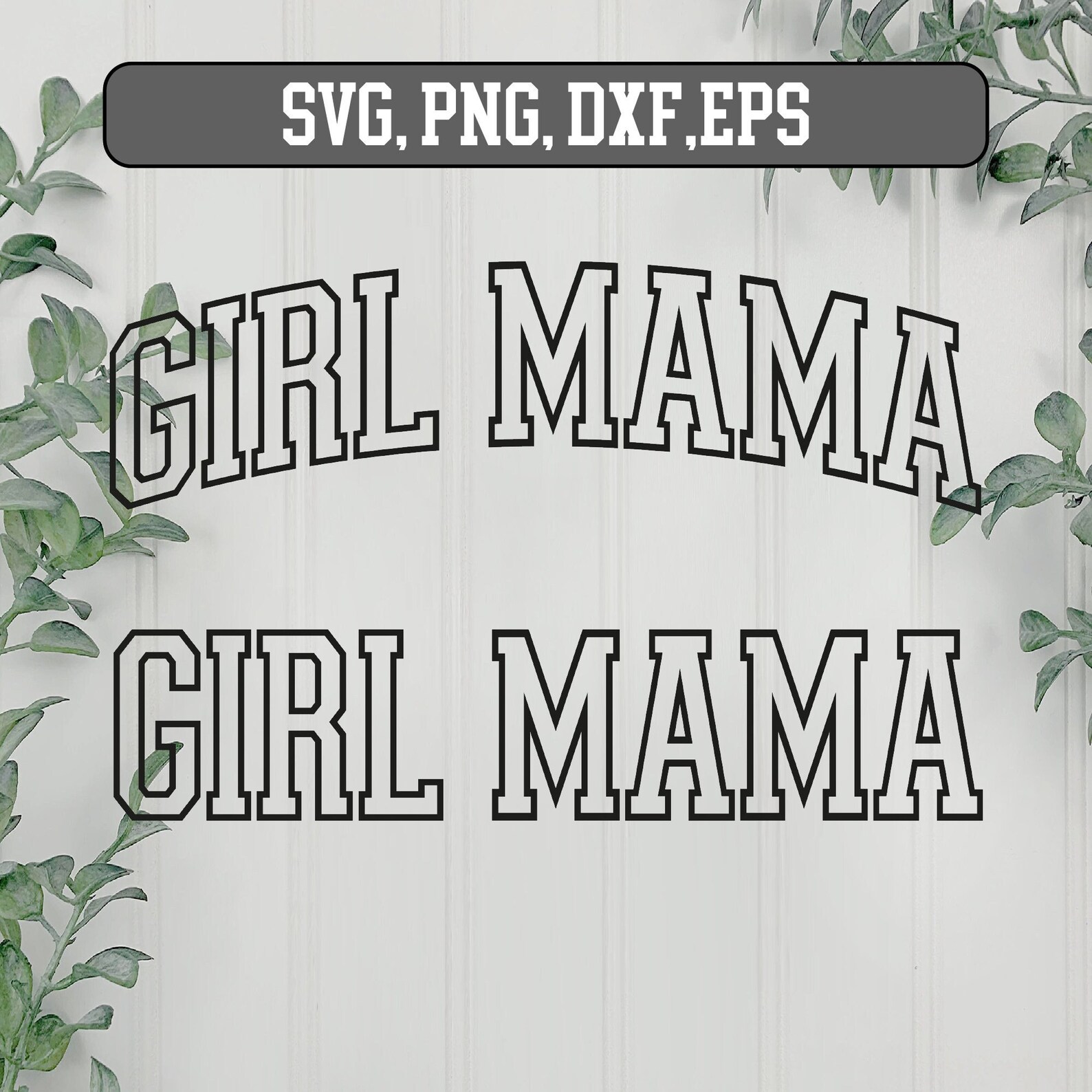 Girl Mama Outline Svg, Girl Mom Svg, Girl Mama Png, Girl Mom Png, MAMA ...