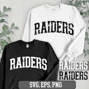 Raiders SVG PNG EPS, Raiders Distressed Png, Raiders Mascot Svg ...