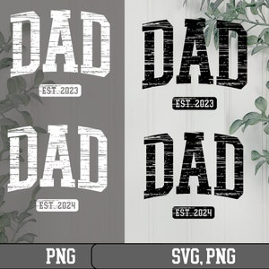 DAD Est SVG, Dad Arched Svg, Father's Day SVG, Dad Est Png, Dad Cut ...