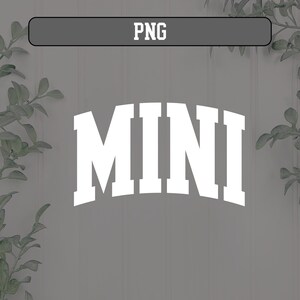MINI Varsity Arched Solid SVG, MINI Png, Mini Svg, Mini Svg Png Dxf ...