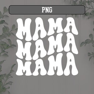 Retro Wavy Mama Svg, Mama Png, Mama Svg, Mama Svg Png Dxf, Mama Svg ...