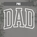 DAD Varsity Outline SVG, Father Svg, Father's Day SVG, Happy Fathers ...