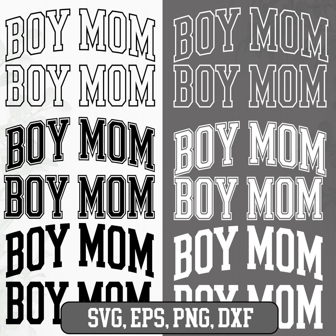 Boy Mom Bundle, Boy Mom Png Svg Eps Dxf, Boy Mom Svg, Boy Mom Png, Boy ...