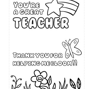 Teacher Appreciation Coloring Pages - Digital Download - Etsy