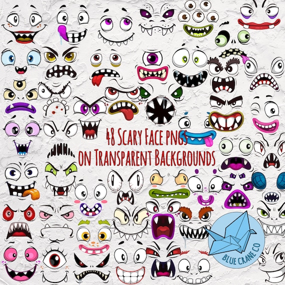 Scary Halloween Face Clip Art