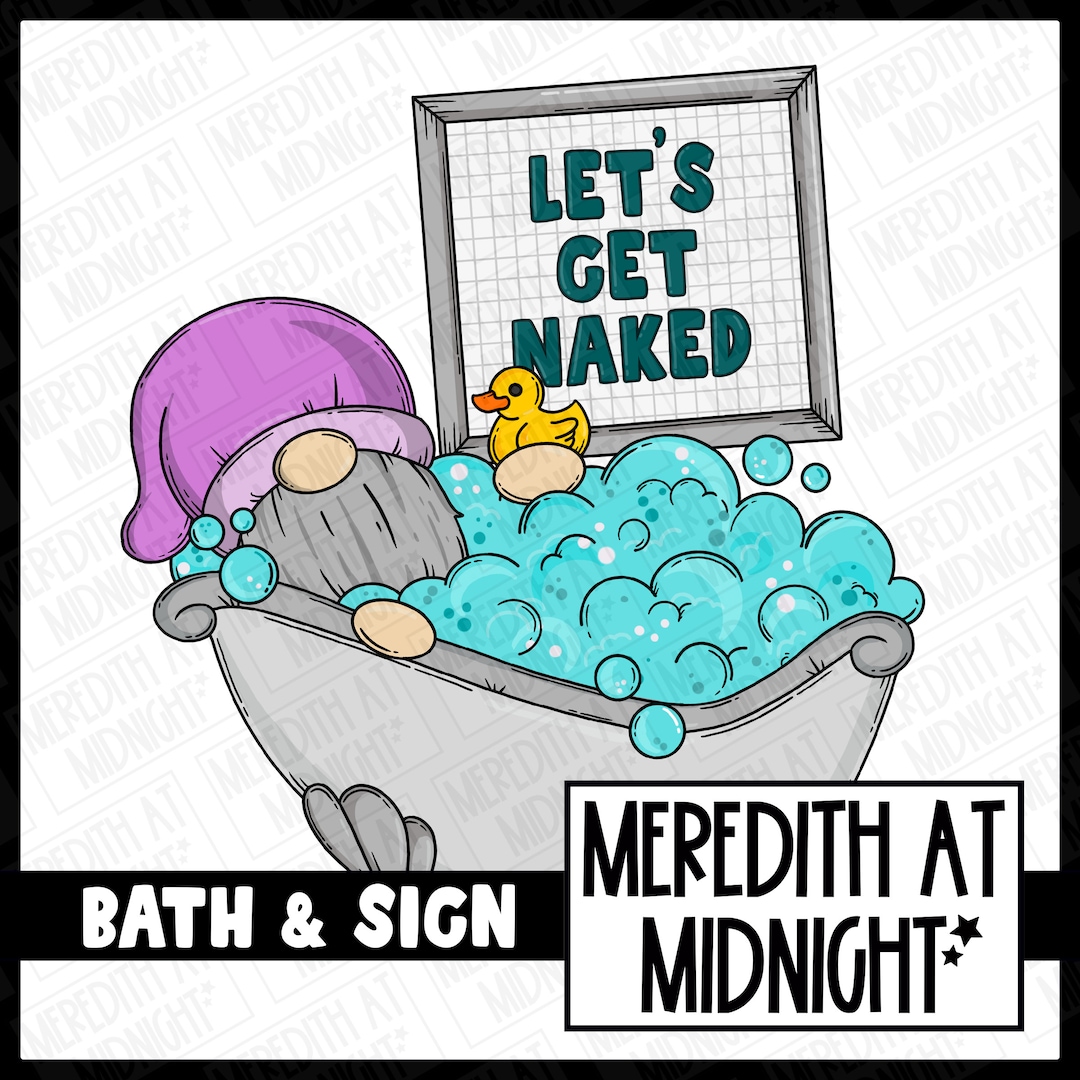 Bath Gonk Sign Individual Gonk Clipart Instant Download - Etsy