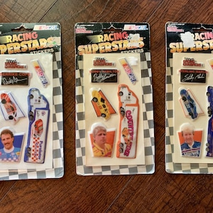 Vintage Collectable NASCAR Stickers - Etsy