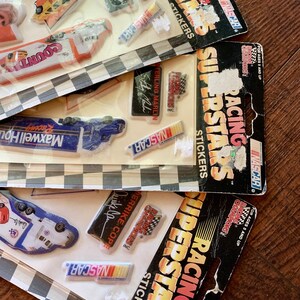 Vintage Collectable NASCAR Stickers - Etsy