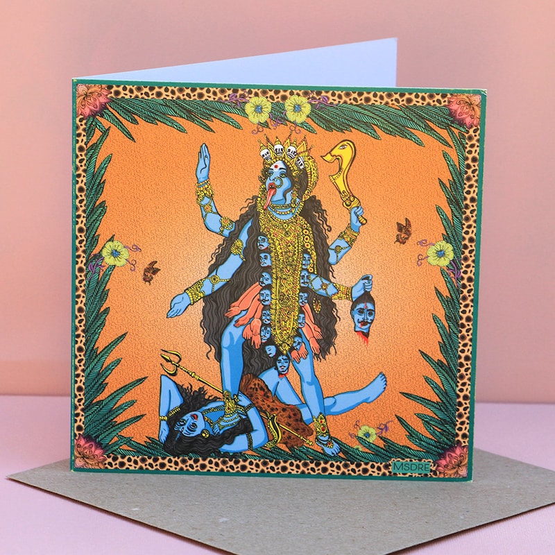 Kali Print Card - Etsy UK