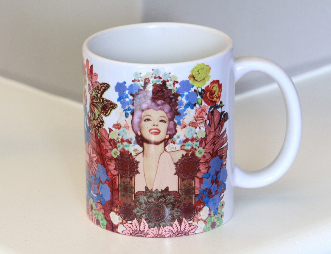 Marilyn Monroe Alt Retro Purple Rinse Mug Goddess Cup by Illustration ...