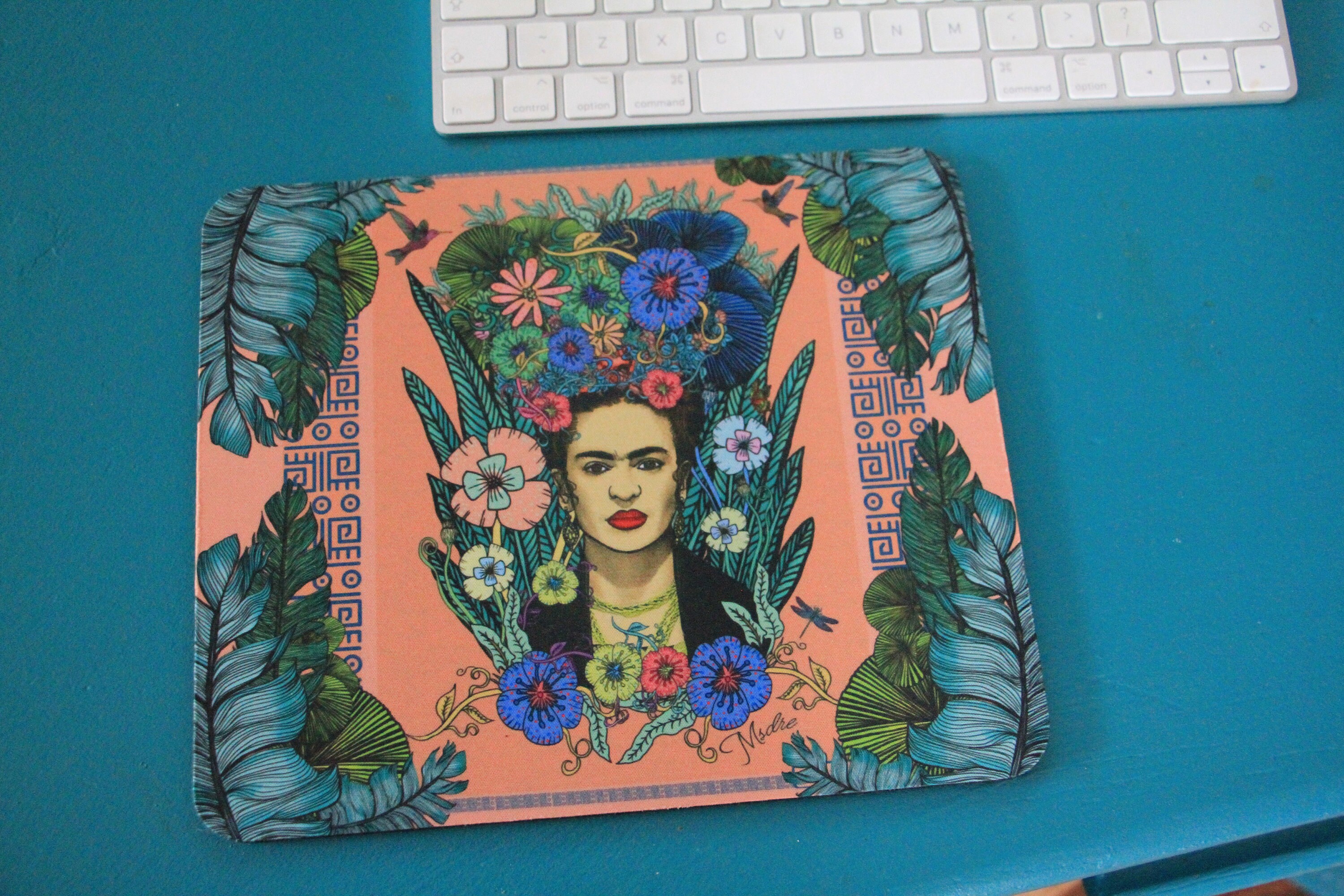 Frida Kahlo Mouse Pad Home Office Illustrated by Msdre | Etsy