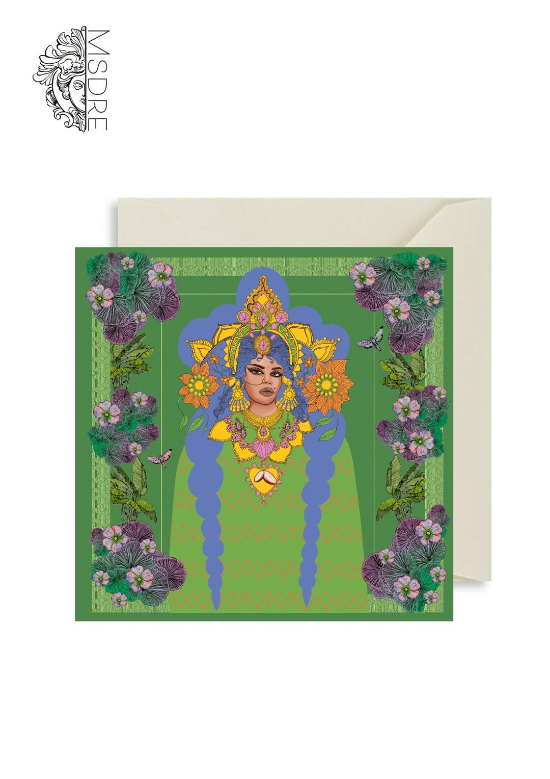 Ix Cacao Mayan Goddess of Chocolate Greetings Card 15cm Square - Etsy