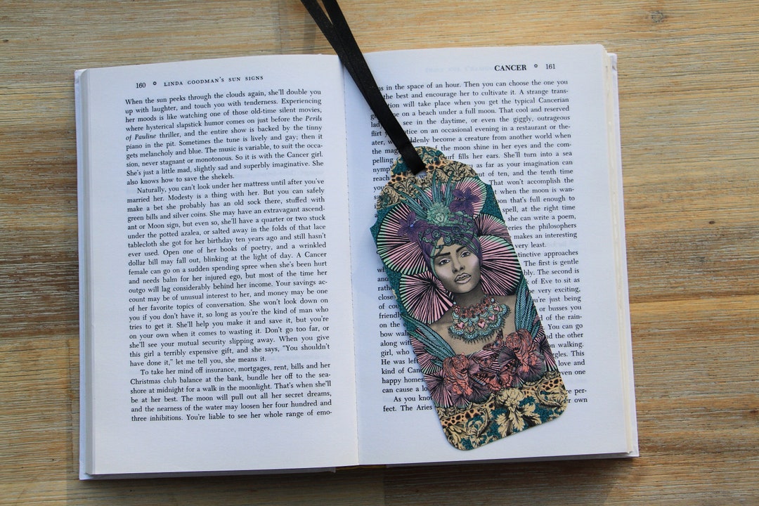 Nanny of the Maroon Queen Bookmark - Bohemian Artist Gift Tag - Etsy
