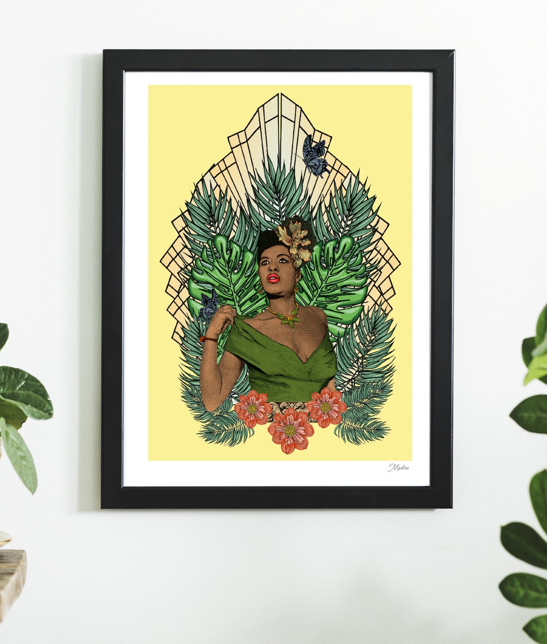 Billie Holiday Jazz Soul Singer Colour Art Poster Print by Msdre ...