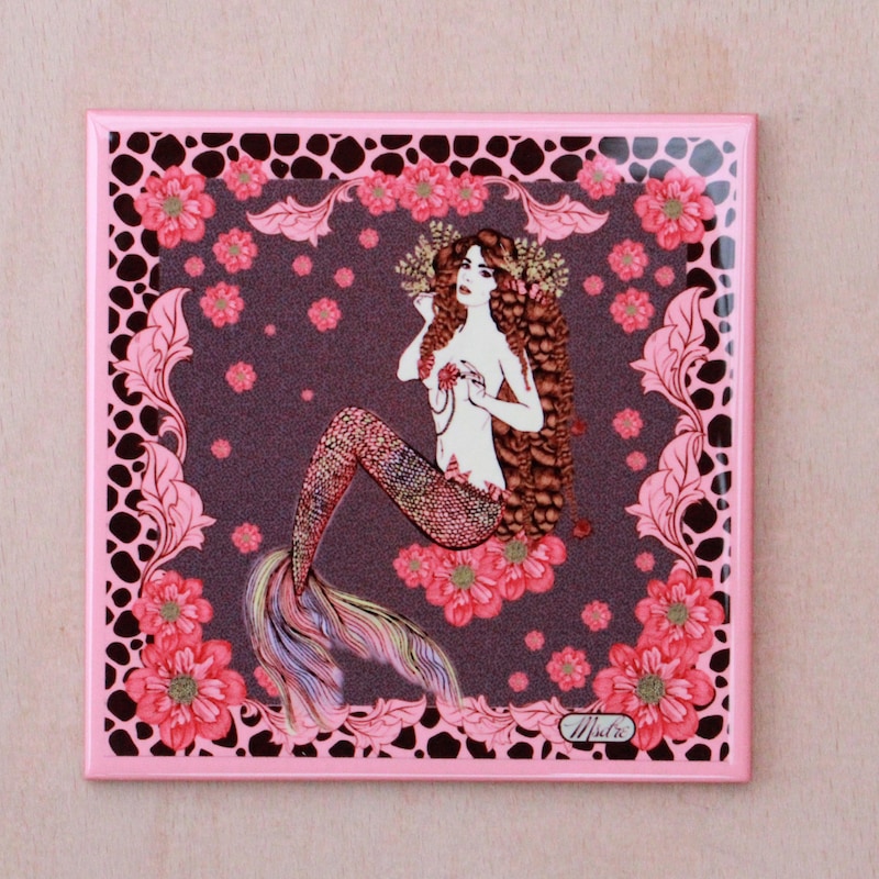 Mermaid Tile Etsy