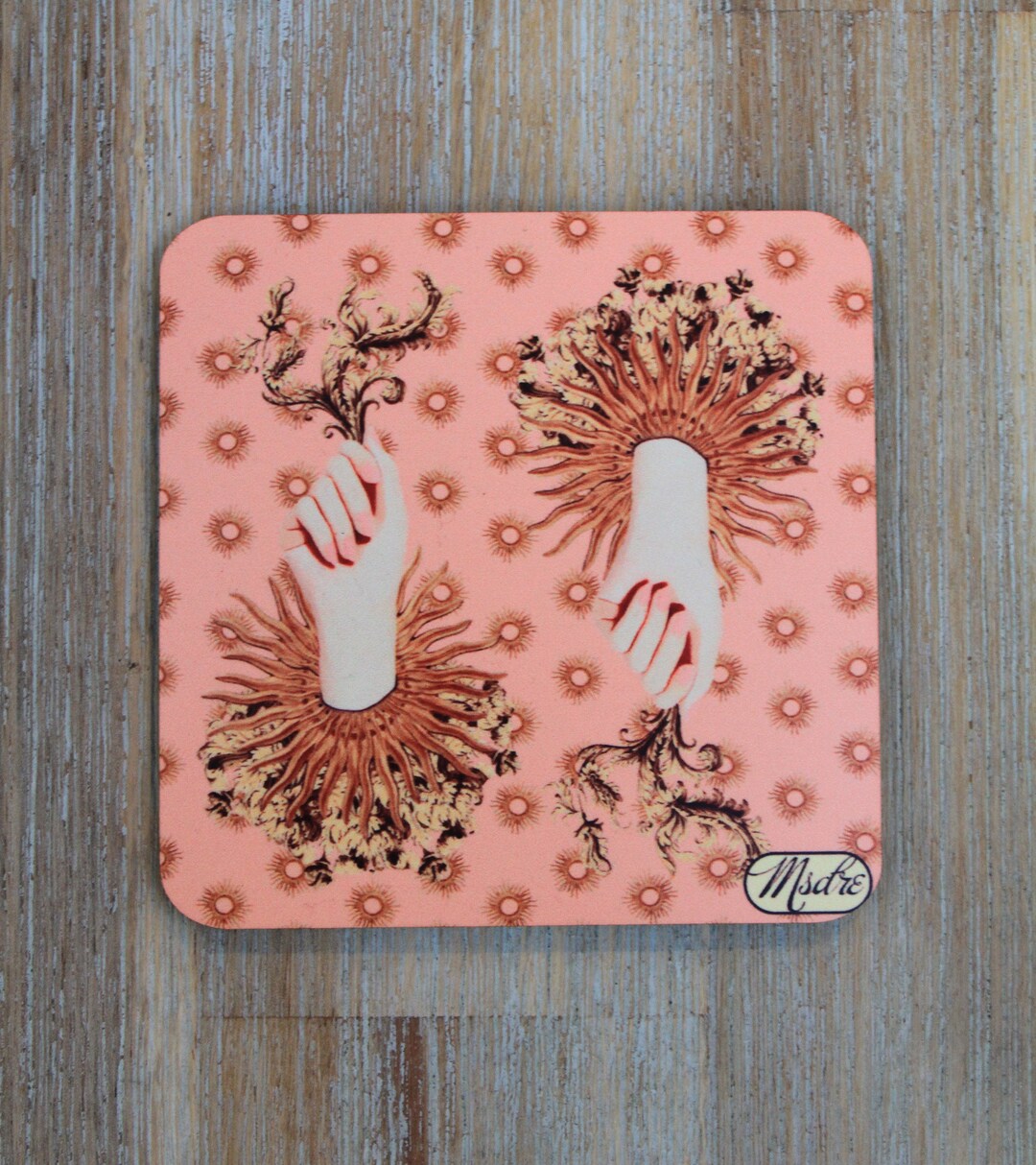 Golden Goddess Hand Coasters by Artist Msdre - Etsy