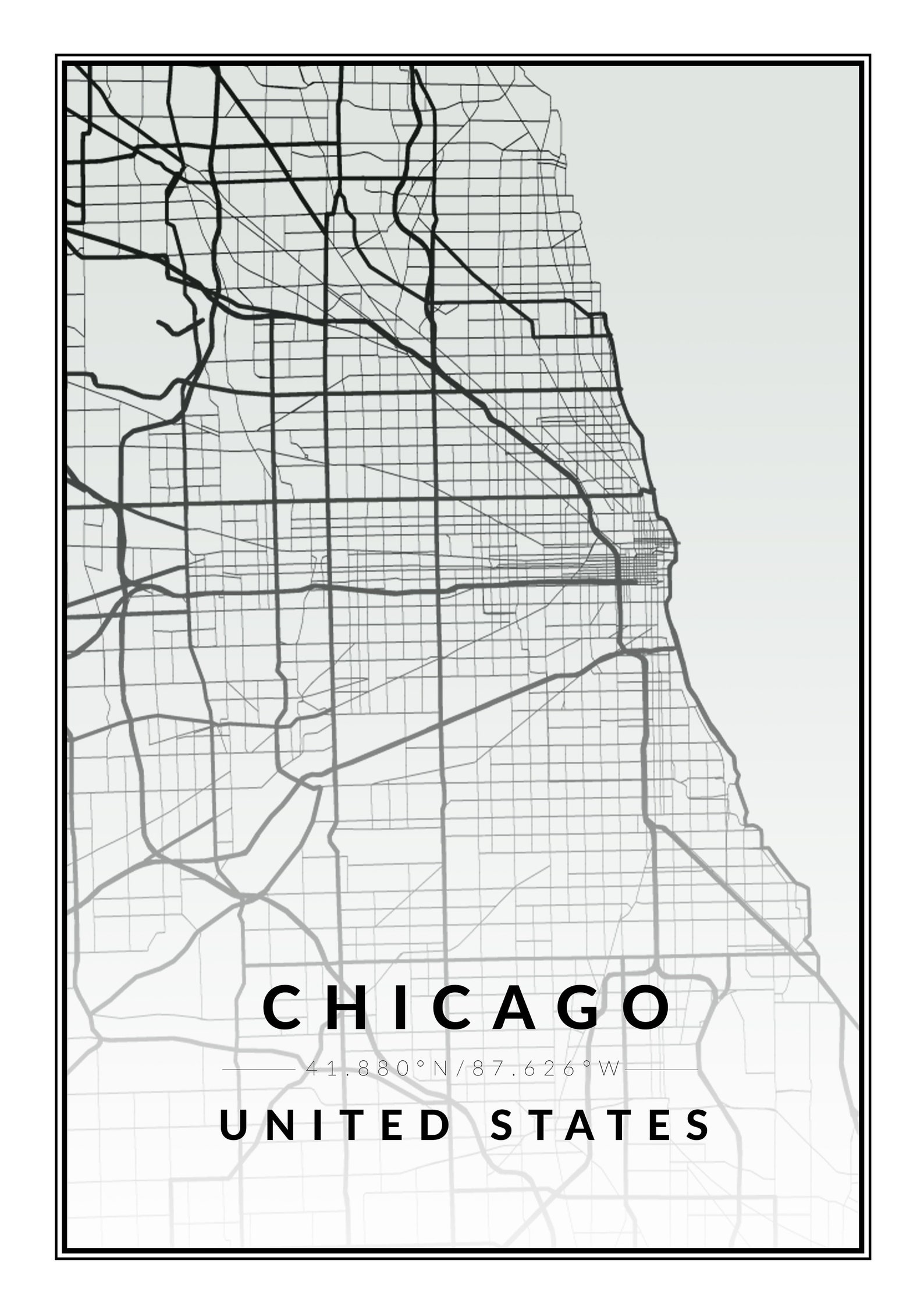 Custom City Map Poster Printable - Personalized Map Poster, Printable ...