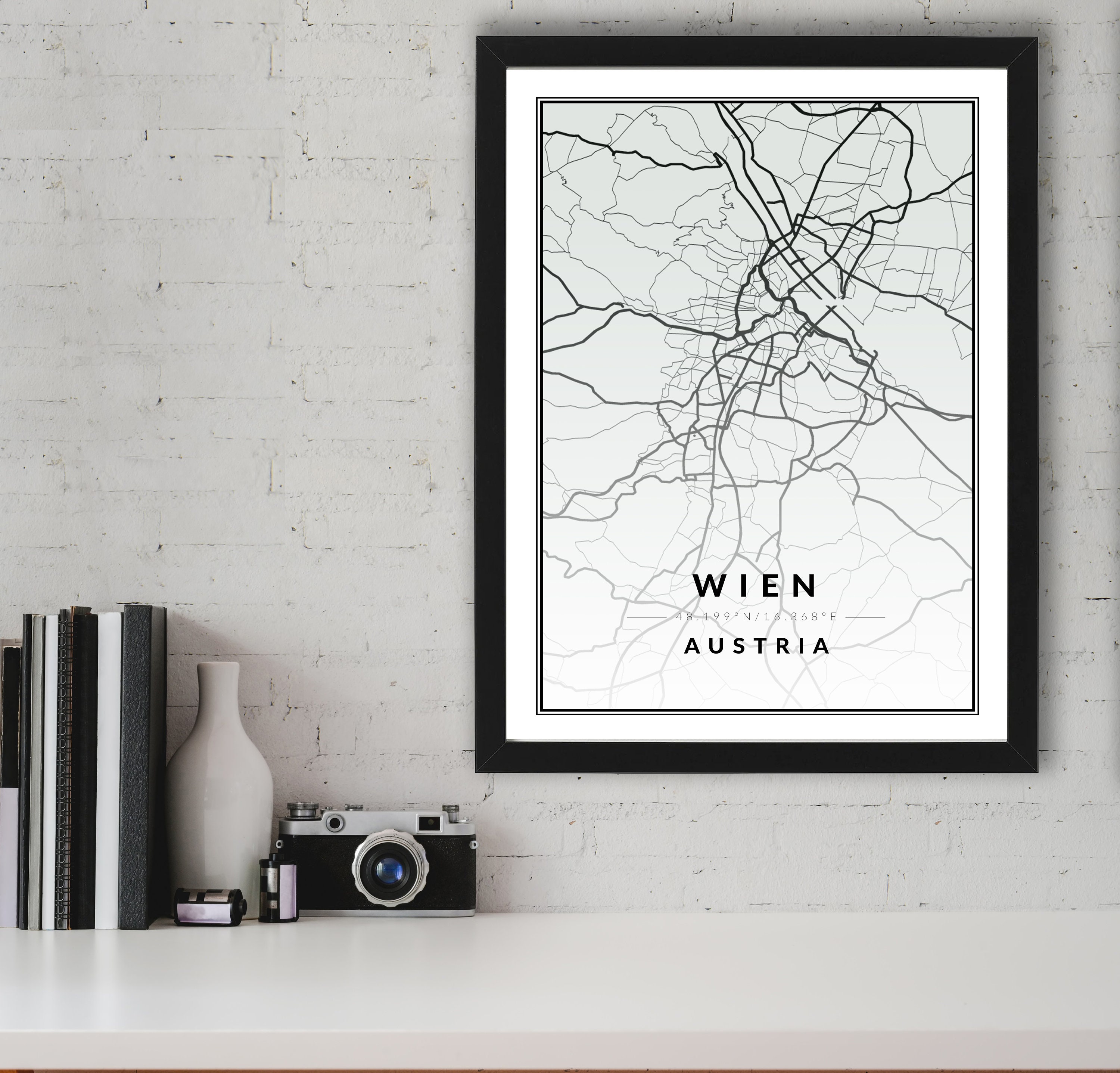 Custom City Map Poster Printable - Personalized Map Poster, Printable ...
