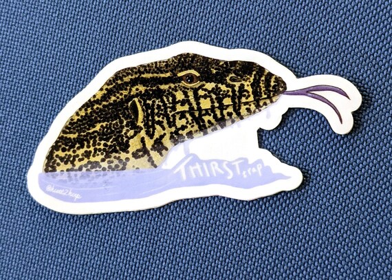 Nile Monitor Thirst Trap Sticker - Etsy
