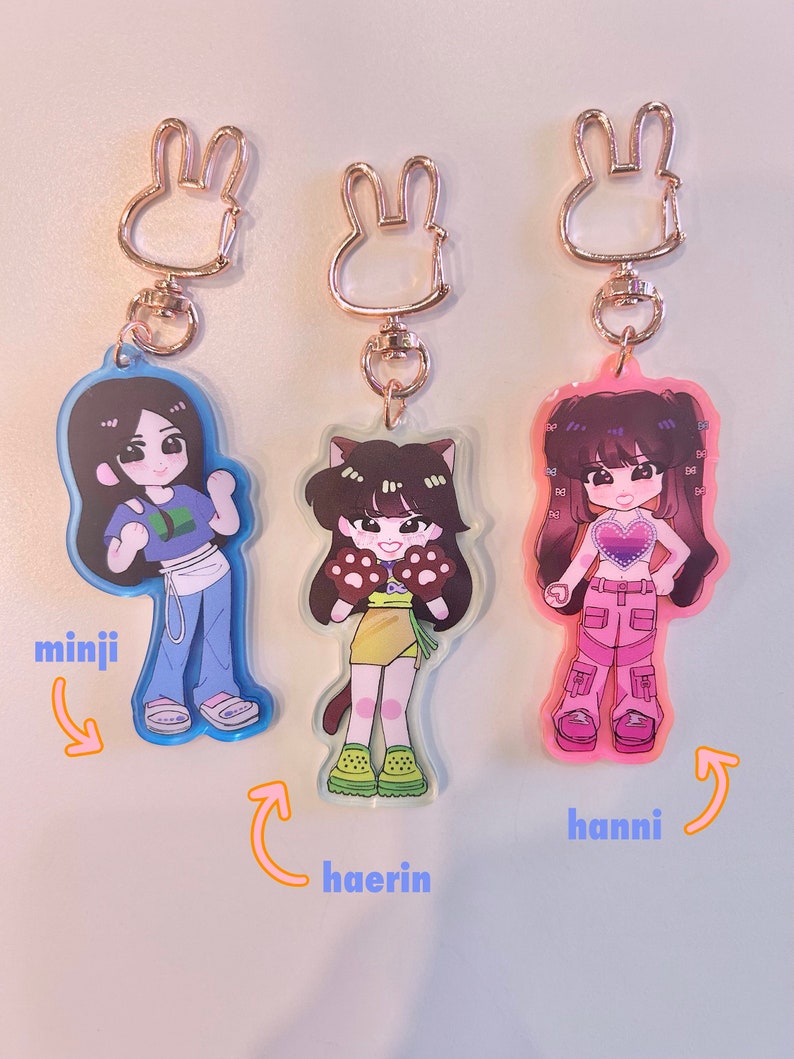 New Jeans Acrylic Keychains - Etsy